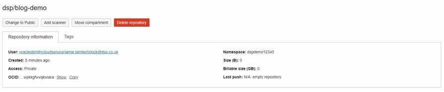 Deploying a .NET core app on OCI (Container instance)